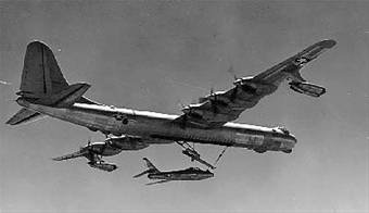 YRB-36 and YF-84F - NATIONAL MUSEUM OF THE USAF